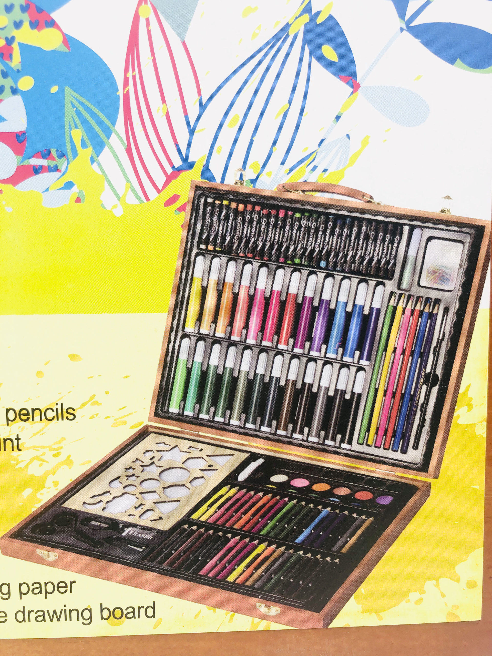 Malette de coloriage beaux arts 158pcs - Destock Land